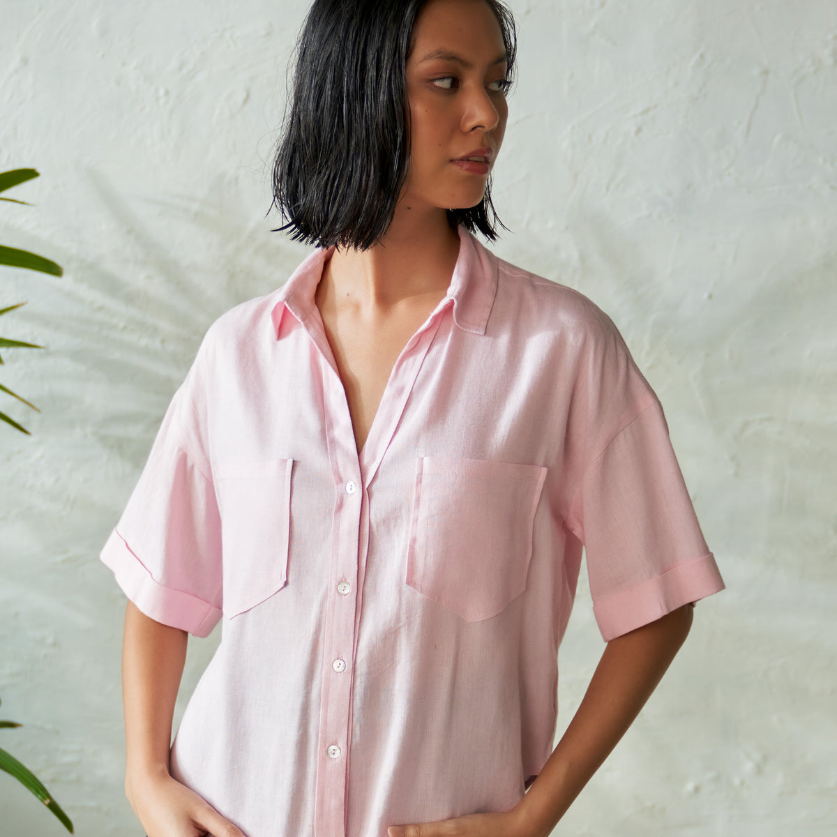 Candy Slush Shirt - Cropped Light Pink Summer Staple – Canoopi
