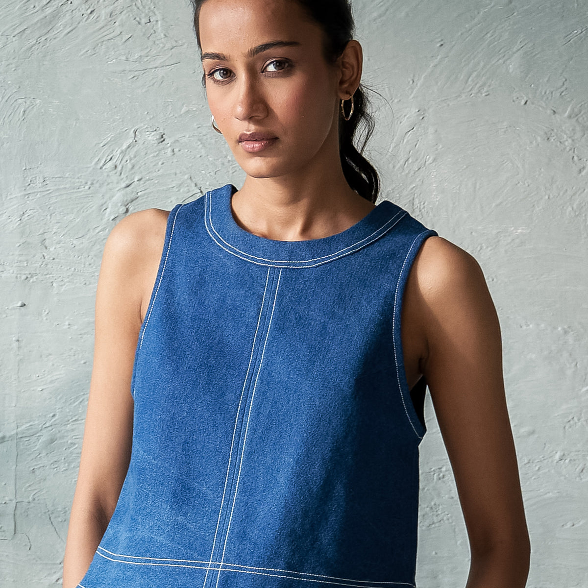 Stylish A-Line Crop Top with Stitch Detailing | Unique & Flattering ...