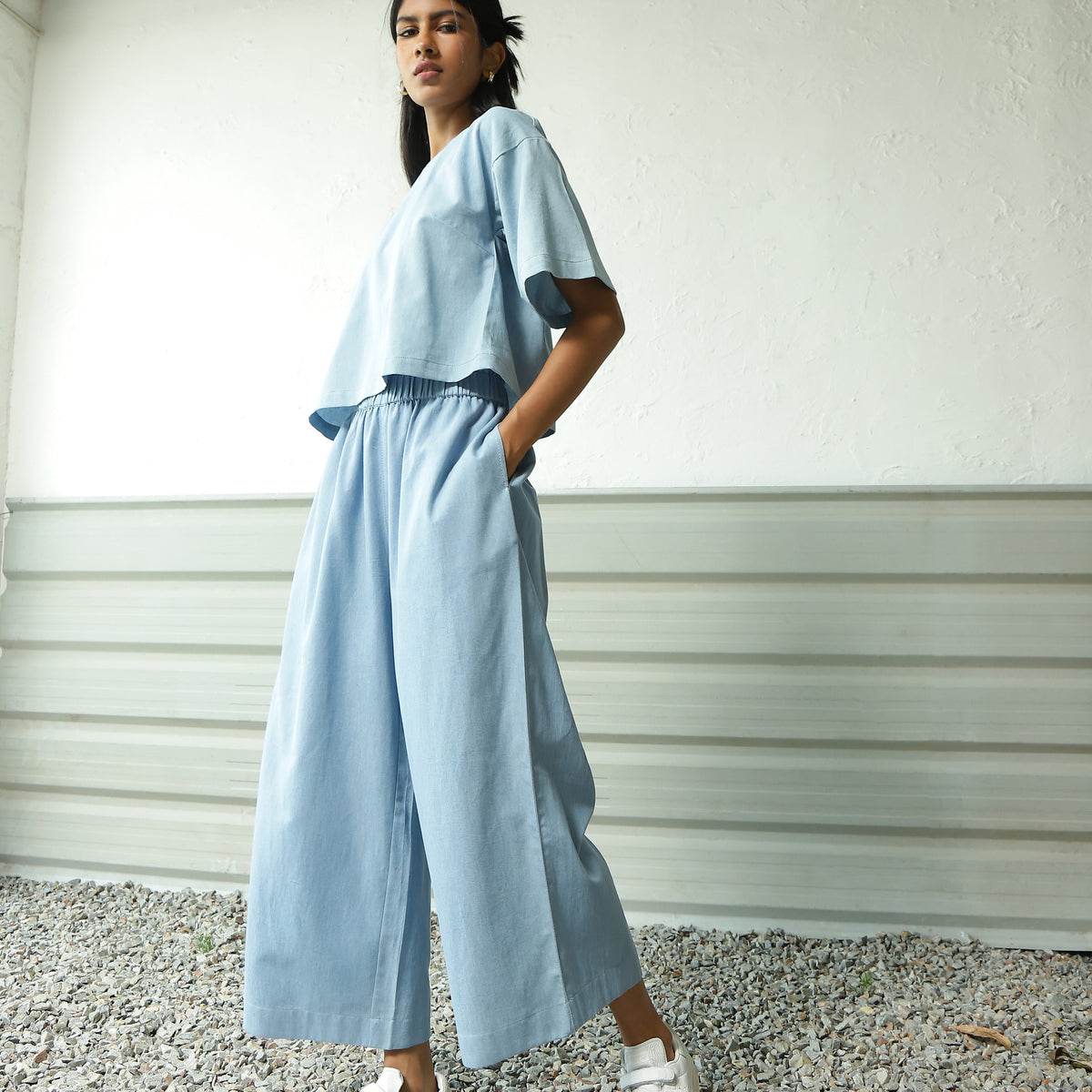 Cozy Denim Duo Co-ord Set - Embrace the Coordinated Trend. – Canoopi